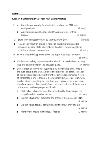 Edexcel CB3 SB3 Extracting DNA from Fruit Complete Lesson - GCSE Biology/ Combined Science ...