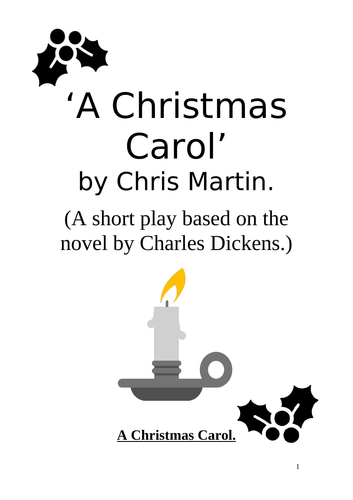 A Christmas Carol, Short Playscript: | Teaching Resources