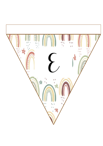 Boho rainbow English/Literacy bunting | Teaching Resources