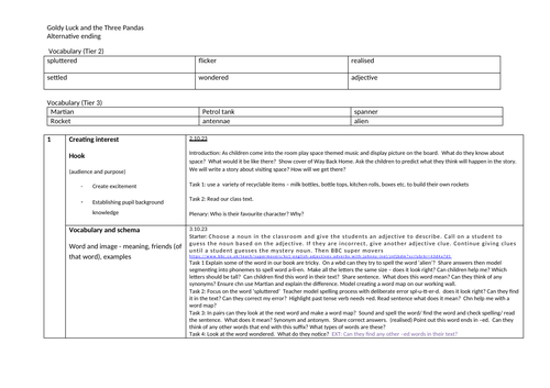 Year 2 English unit - Narrative based on The Way Back Home - Space ...