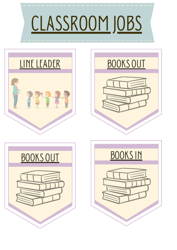 Classroom Jobs | Teaching Resources