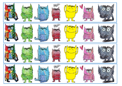 Colour Monster Display Border | Teaching Resources