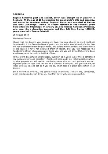 English Language Paper 2: Section A | Teaching Resources