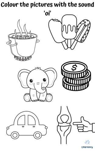 Phonics Worksheet - sound oi | Teaching Resources
