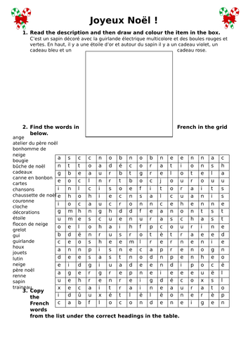 Joyeux Noël ! Booklet | Teaching Resources