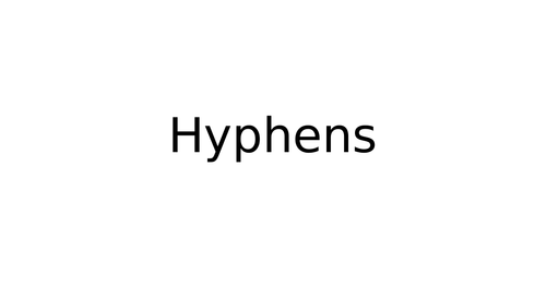 Hyphens to Avoid Ambiguity | Teaching Resources Hyphens to Avoid Ambiguity | Teaching Resources