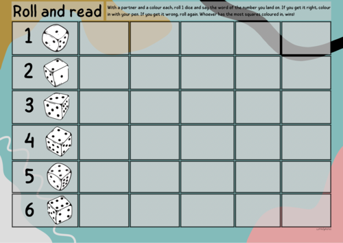 Roll and read phonics | Teaching Resources