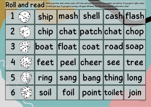 Roll and read phonics | Teaching Resources
