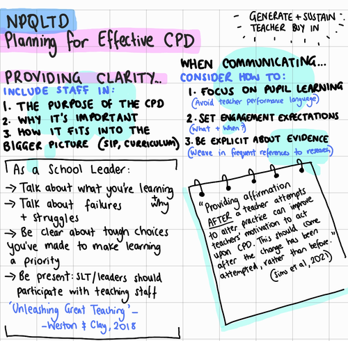 Delivering Effective CPD Teaching and Learning research notes ...