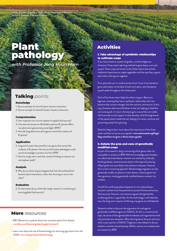How do bacteria help and harm crops? | Teaching Resources