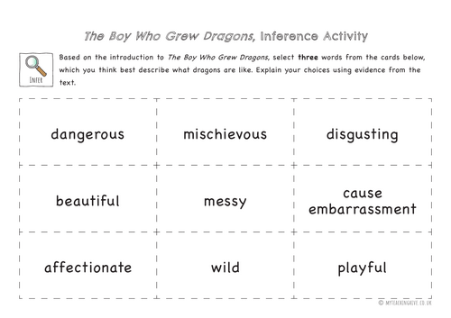 KS2 The Boy who Grew Dragons - Whole Class Guided Reading - Year 3 ...