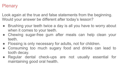 Dental / Oral Hygiene | Teaching Resources