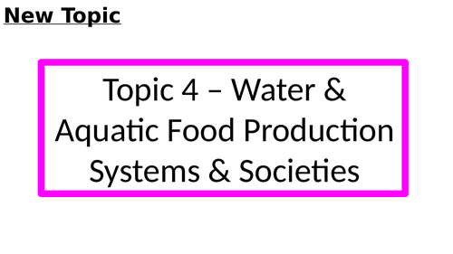IB ESS Unit 4.1 Introduction to Water Systems | Teaching Resources