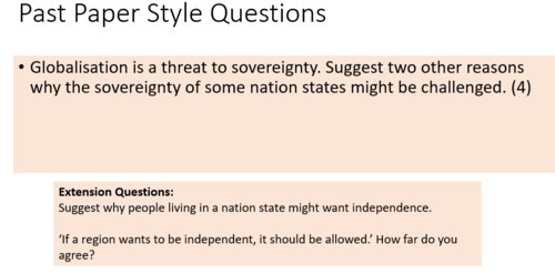 Politics and Governance Lesson 9 – Challenges to sovereignty | Teaching ...