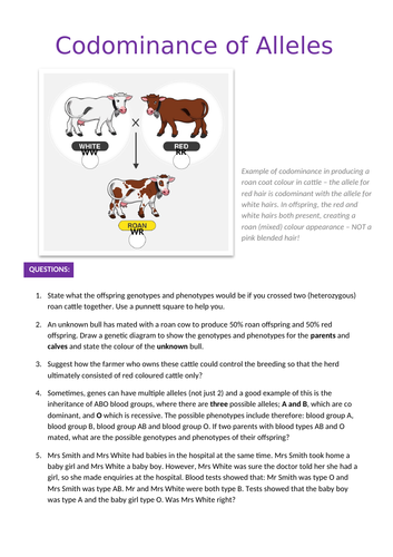 Inheritance - A complete set of resources for Edexcel IGCSE Biology ...