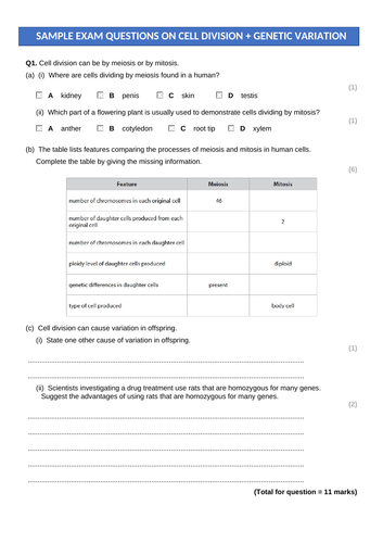 Inheritance - A complete set of resources for Edexcel IGCSE Biology ...