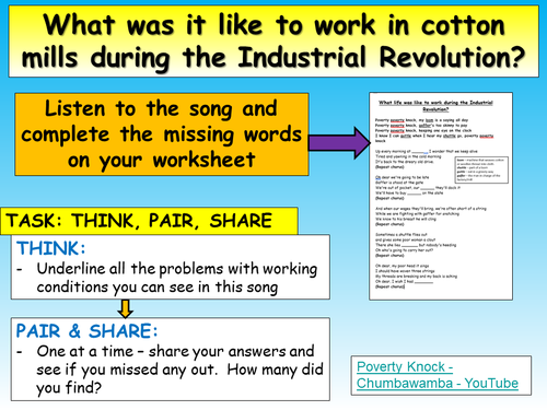 Industrial Revolution Working Conditions | Teaching Resources