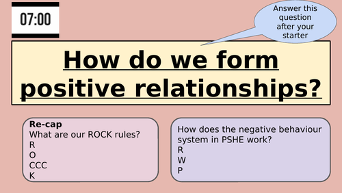 How do we form positive relationships? | Teaching Resources