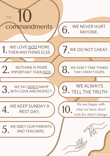 Classroom rules, 10 commandments, poster | Teaching Resources