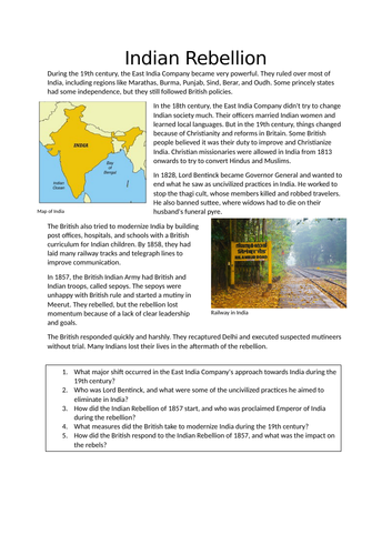 British Empire (unit of work) | Teaching Resources