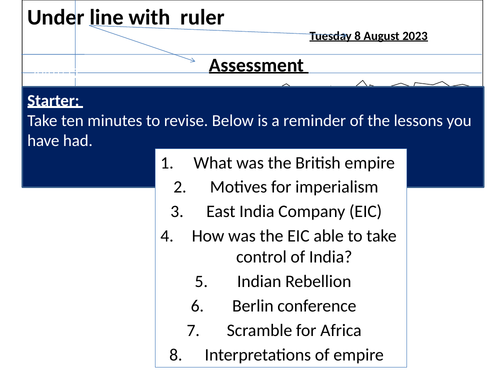 British Empire (unit of work) | Teaching Resources