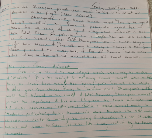 THESIS STATEMENT WRITING RESOURCES (GCSE English Literature) | Teaching ...