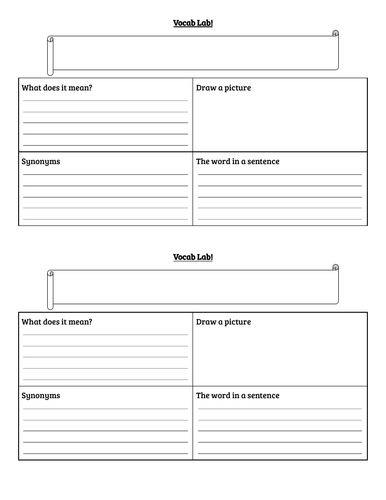 Vocab Lab | Teaching Resources