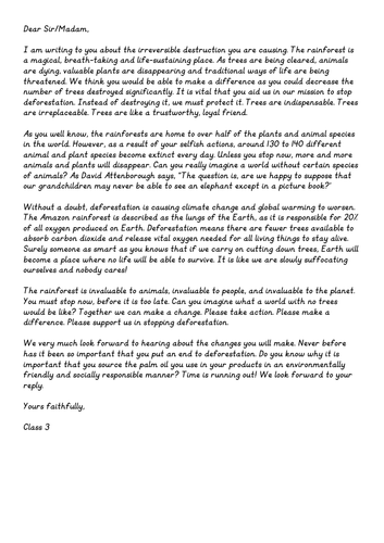 The Great Kapok Tree Persuasive Writing | Teaching Resources