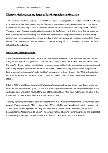 Cambridge O-Level English Language (1123) Comprehensions | Teaching ...