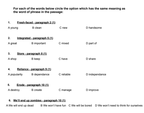 Cambridge International OLevel English (1123) Practice Extracts ...