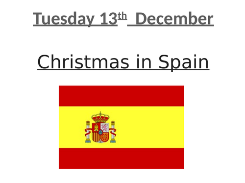 Spanish Christmas information | Teaching Resources