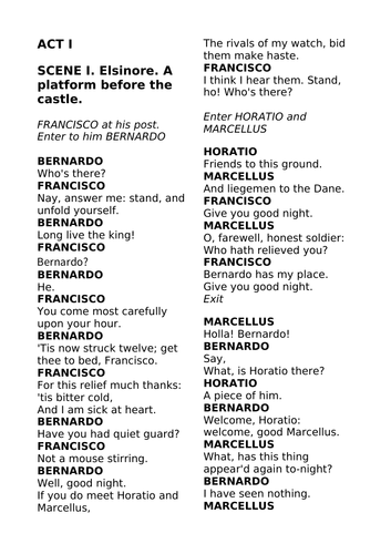 Intro to Shakespeare English/Drama SOW | Teaching Resources