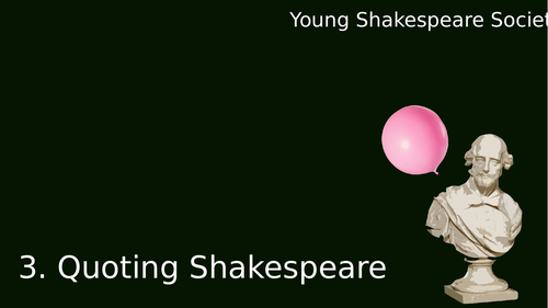 Intro to Shakespeare English/Drama SOW | Teaching Resources