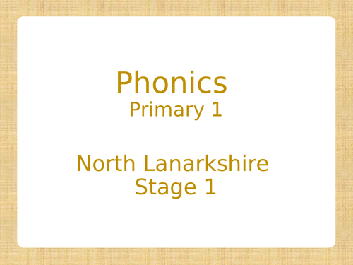 Phonics - sounds powerpoint NL stage 1 | Teaching Resources