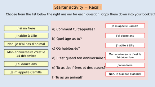 GCSE French - Family topic | Teaching Resources