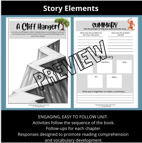 STIG OF THE DUMP by Clive King NOVEL STUDY and Reading Comprehension ...