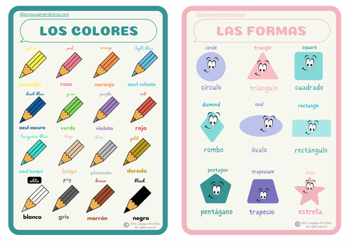 SPANISH BASIC VOCABULARY overview bundle | Teaching Resources