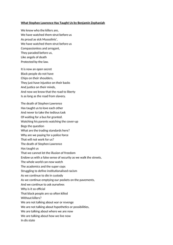 Multicultural Poetry SOW KS3 - 25 Lessons | Teaching Resources