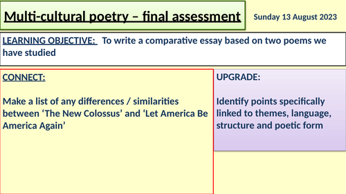 Multicultural Poetry SOW KS3 - 25 Lessons | Teaching Resources