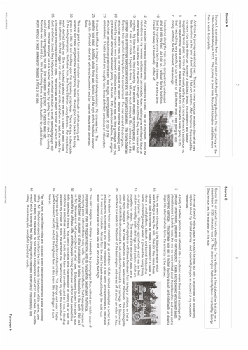 AQA GCSE English Lang Paper 2: Trains Transport Grade 9 June 23 Compare ...