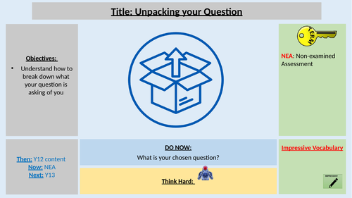 AQA History NEA Lessons 1-10 | Teaching Resources