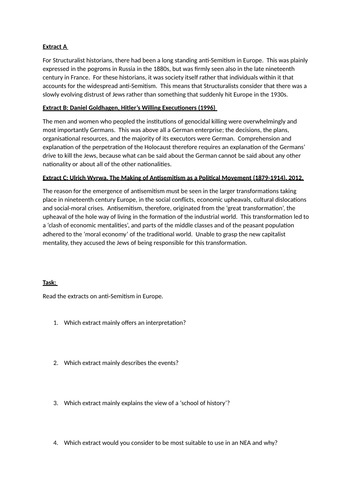 AQA History NEA Lesson 5 | Teaching Resources