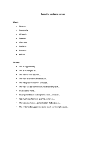 AQA History NEA Lesson 7 | Teaching Resources