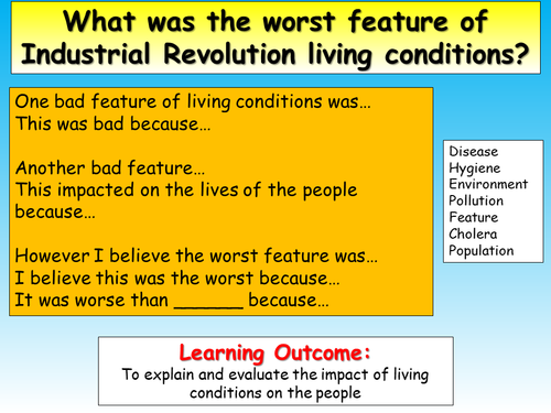 Industrial Revolution Living Conditions | Teaching Resources