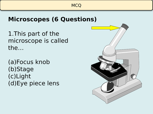 Year 7 Science - Cells - Knowledge Tracker / Revision Lesson | Teaching ...