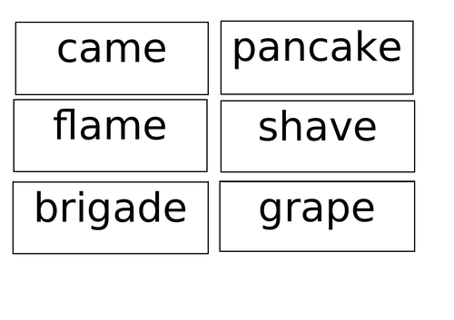 Split vowel digraph phonics flashcards | Teaching Resources