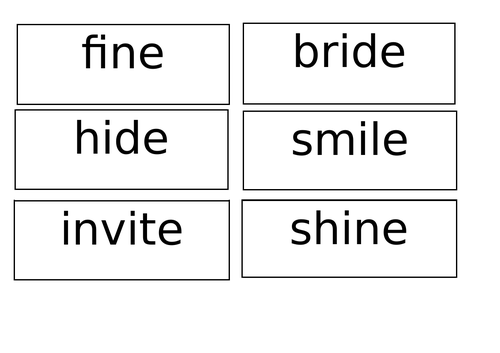 Split vowel digraph phonics flashcards | Teaching Resources