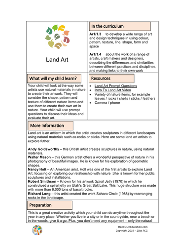 KS1 Art In Nature Bundle | Hands-On Education | Teaching Resources