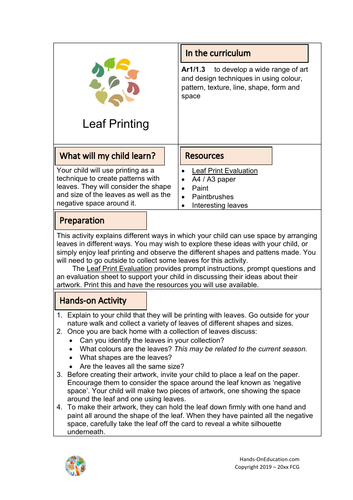 KS1 Art In Nature Bundle | Hands-On Education | Teaching Resources