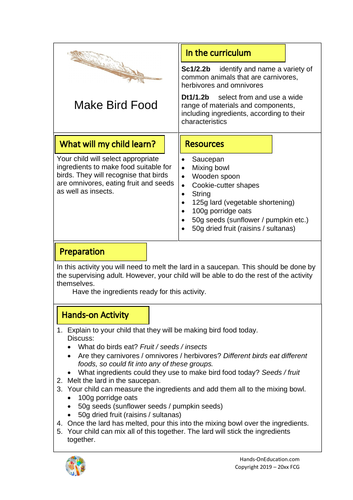 KS1 Birds Bundle | Hands-On Education | Teaching Resources